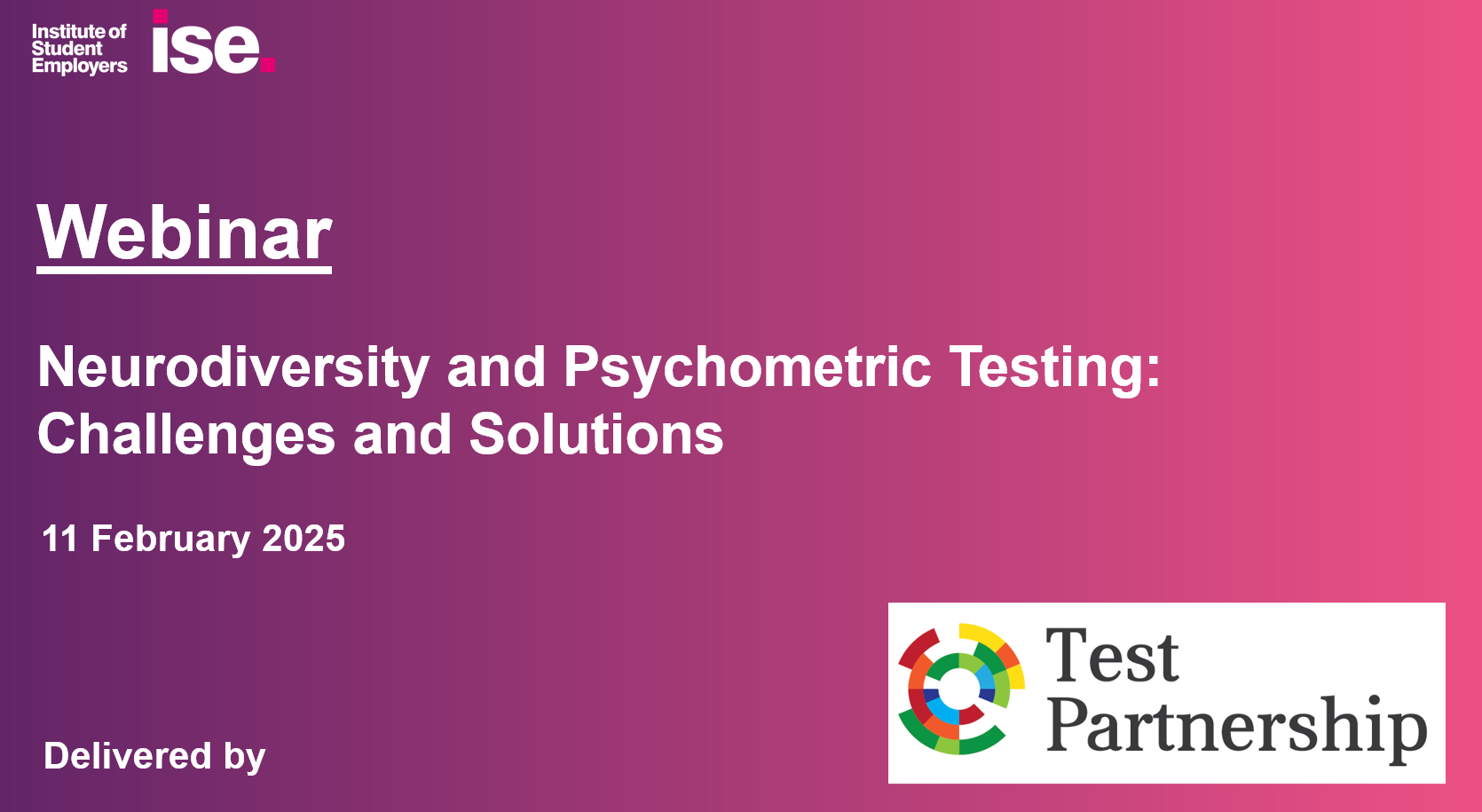 Test Partnership: Neurodiversity & Psychometric Testing | ISE